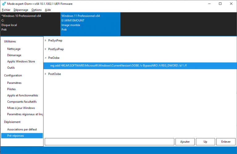 Dism++ - Modification et Optimisation install.wim ISO Windows - PC2S - Bubu