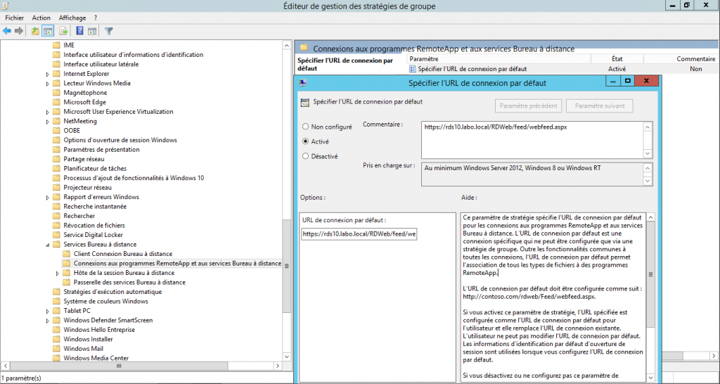 RDS - Publier Programmes RemoteApp - Certificat HTTPS Work Resources ...